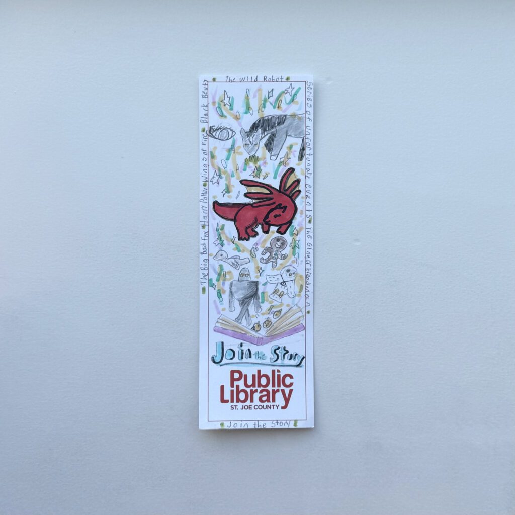 Our Create-a-Bookmark Winners! – St. Joe County Public Library