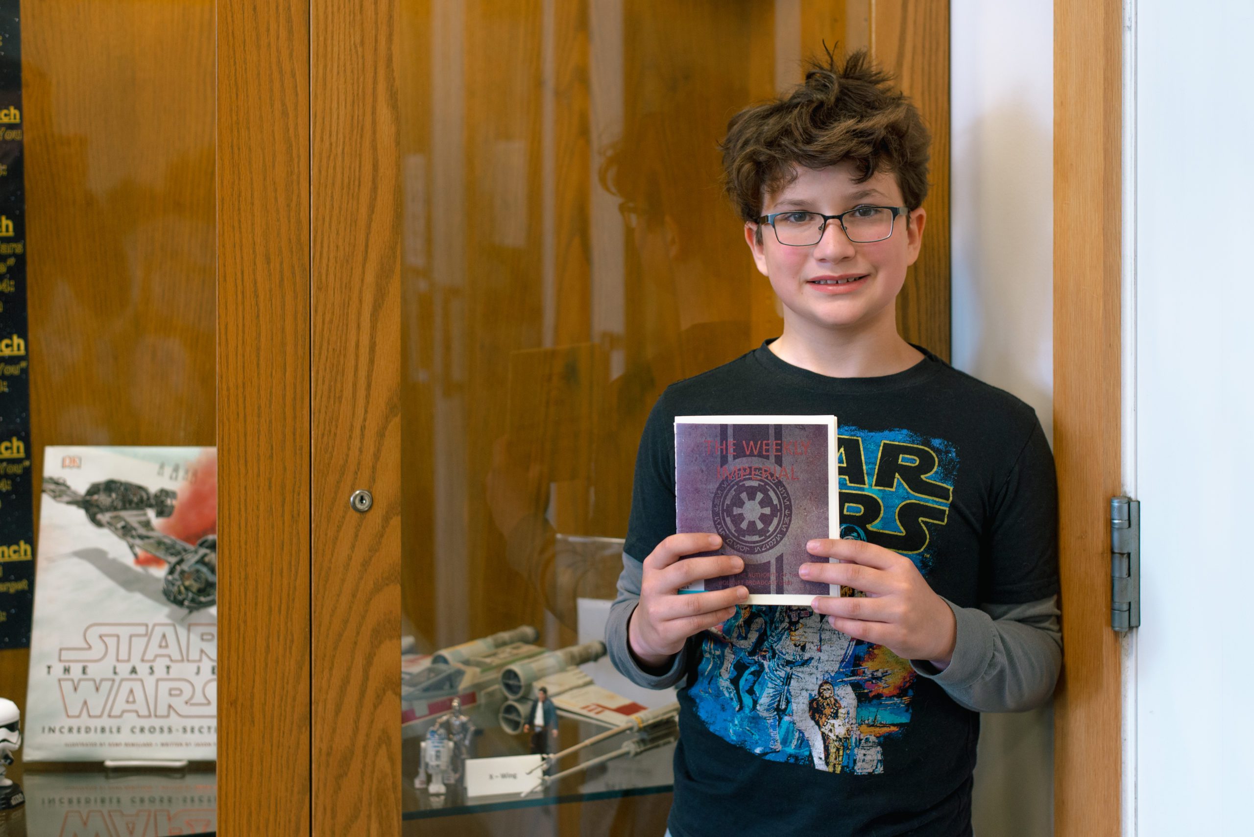 Young writer creates Star Wars magazine on display at St. Joe County ...